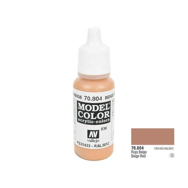 Vallejo 70.804 Model Color: Beige Red, 17ml – Titan Bear Gaming
